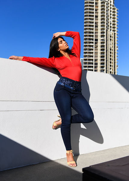 Sapphire High Waist Jean is the best jean for an apple shape– Jeans 2 Die 4